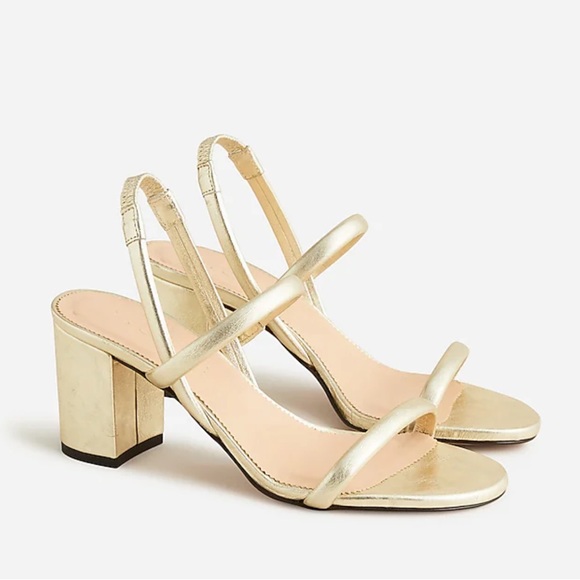 J. Crew | Shoes | J Crew Lucie Slingback Block Heel Sandals | Poshmark